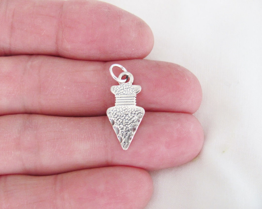 Solid Sterling Silver Arrowhead Flat Charm (brand New) - Etsy