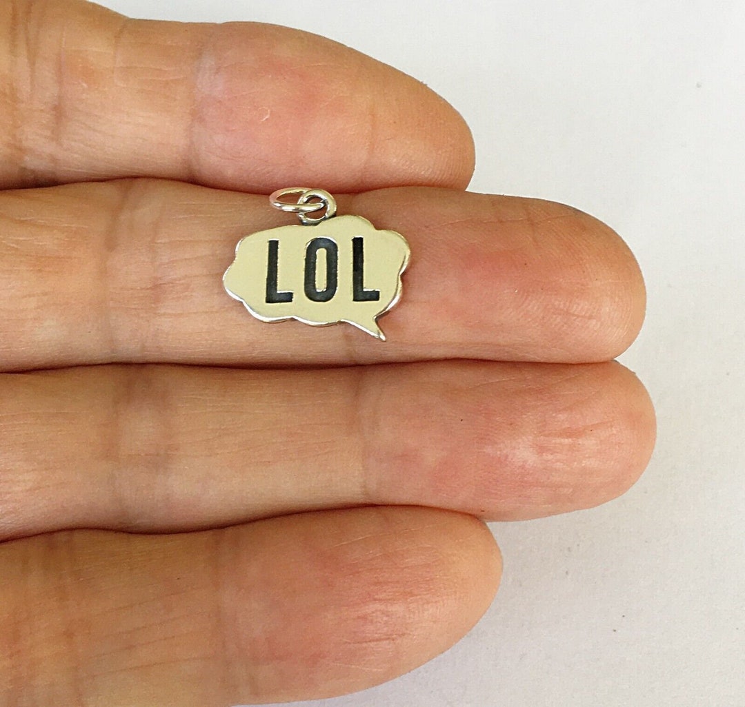 Solid Sterling Silver LOL Laugh Out Loud Bubble Charm (brand New) - Etsy
