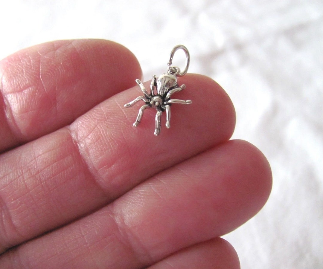 Very Small Solid Sterling Silver Spider Mini Tiny Charm. (brand New) - Etsy