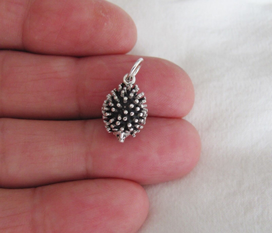 Solid Sterling Silver Hedgehog Charm (brand New) - Etsy