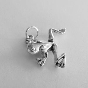Solid Sterling Silver Frog Charm (brand New) - Etsy