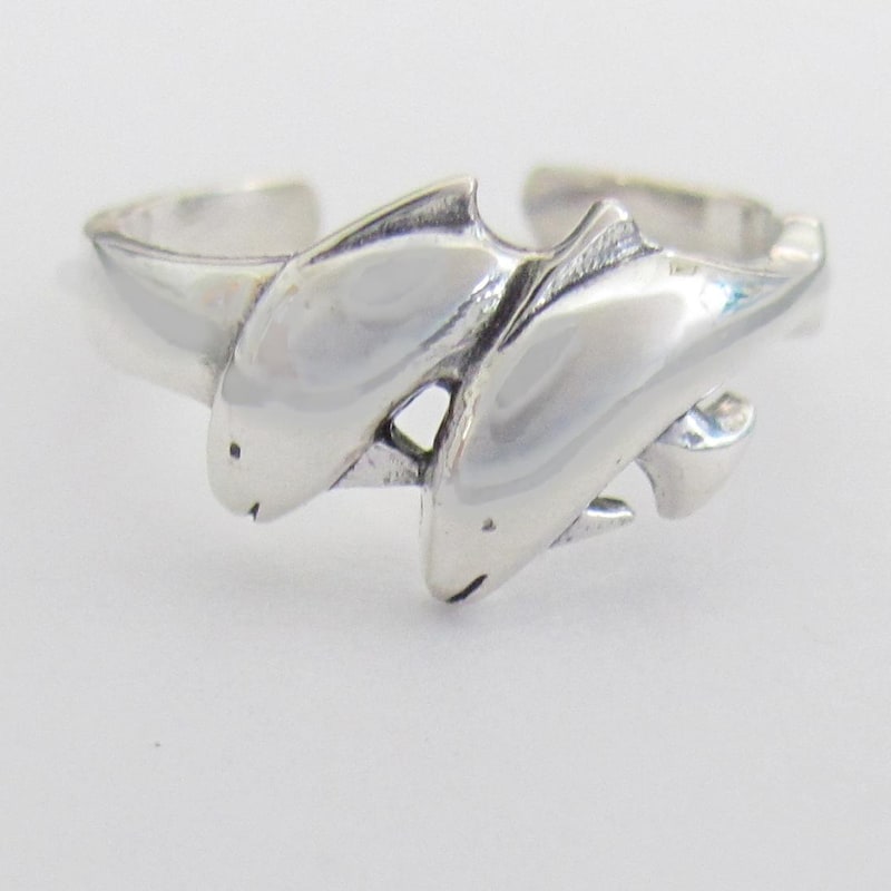 Dolphin Toe Ring - Etsy