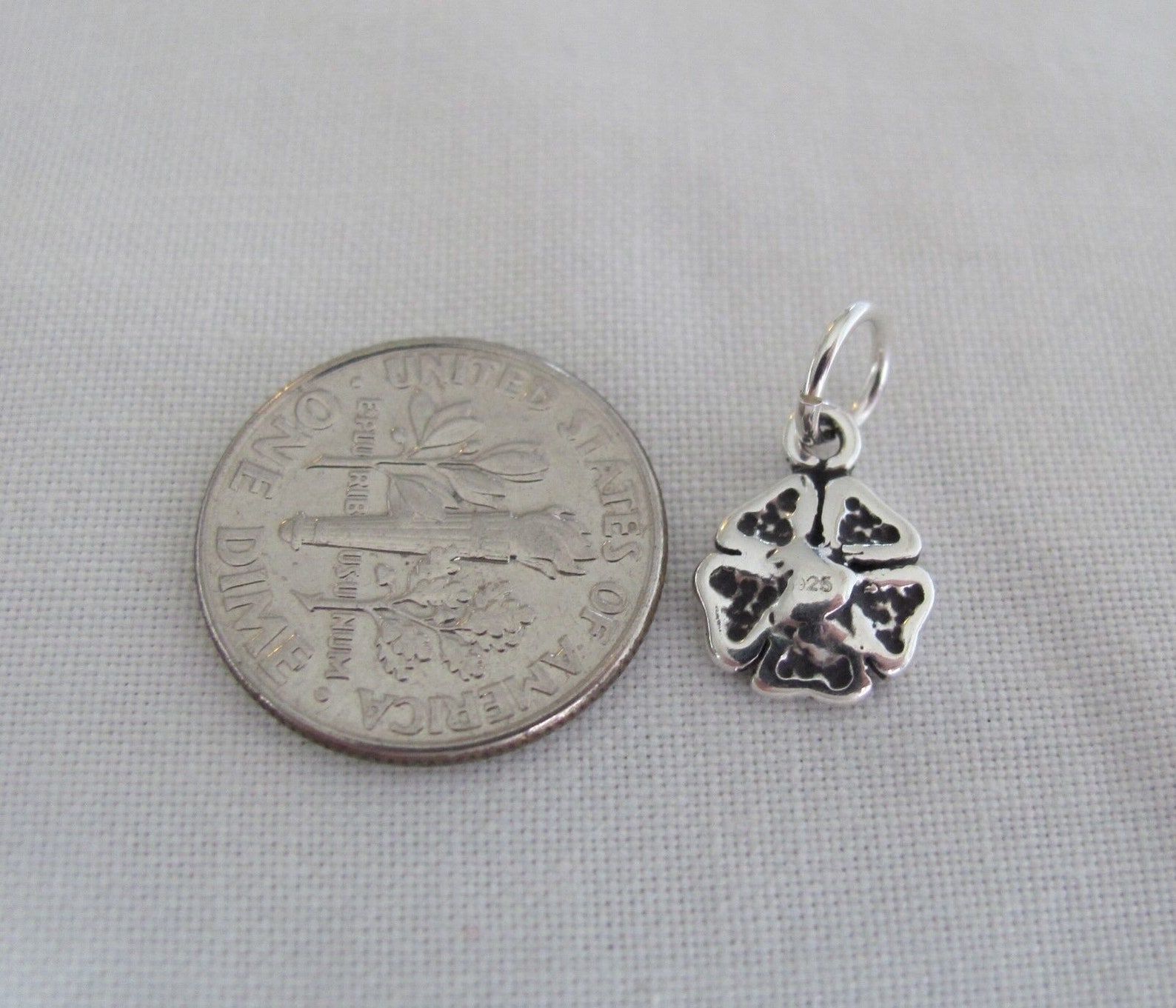 Very Small Solid Sterling Silver Poppy Flower Mini Tiny Charm - Etsy