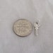 Very Small Solid Sterling Silver Key Mini Tiny Charm (brand New) - Etsy