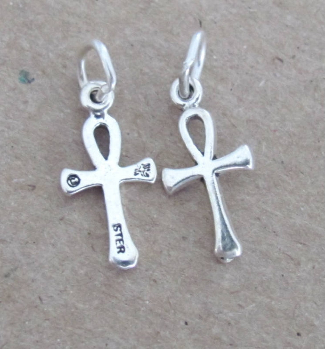 Very Small Solid Sterling Silver Ankh Mini Tiny Charm. (brand New) - Etsy