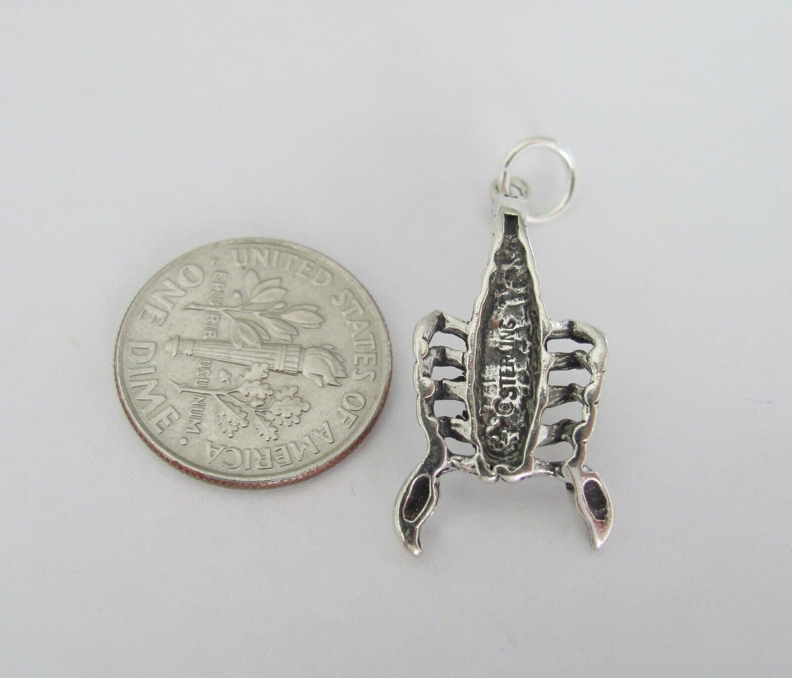Solid Sterling Silver Scorpion Charm (brand New) - Etsy