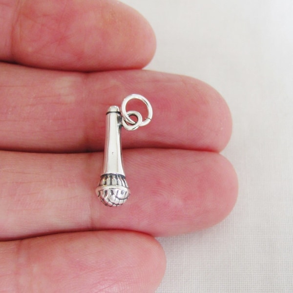 Microphone Charm - Etsy