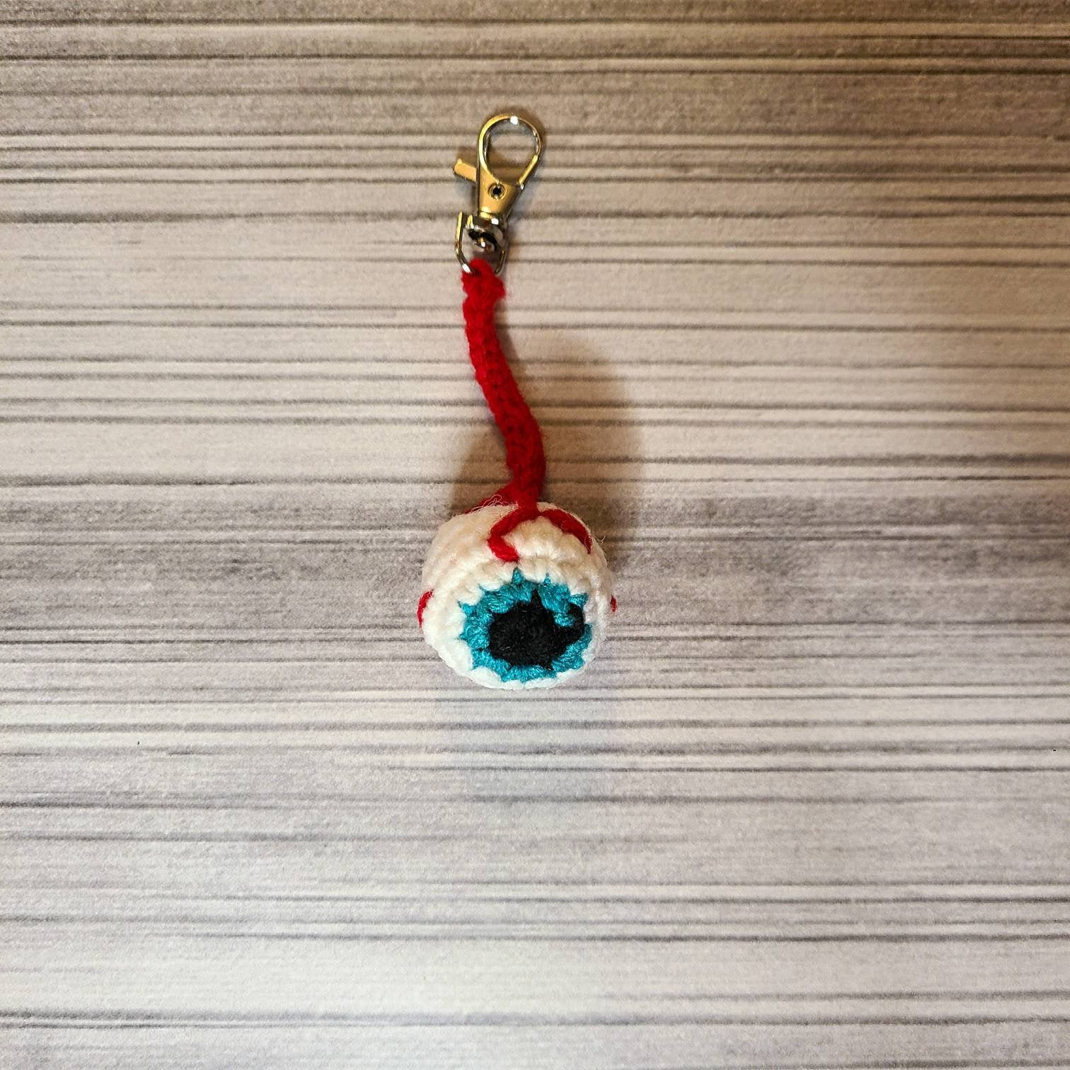 How To Crochet Eyeball Keychain Crochet Tutorial Lemon Crochet ...