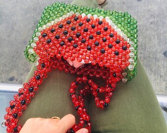 Watermelon Bead Bag | Etsy