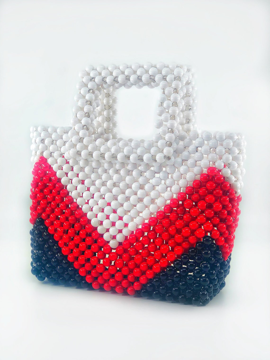 Red Bead Handbag Bead Handbag Bead Bag Women Bead Bag Bead - Etsy