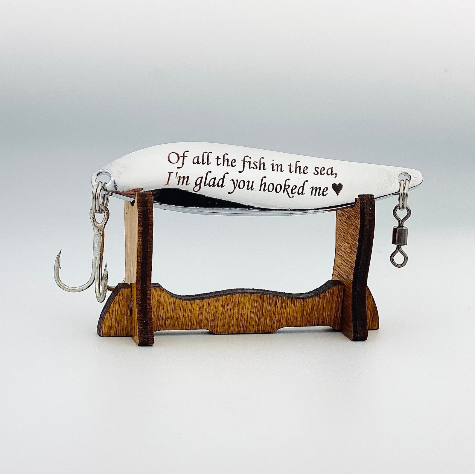 Personalized Fathers Day Gift Fishing Lure: Gold & Silver Fishing for ...