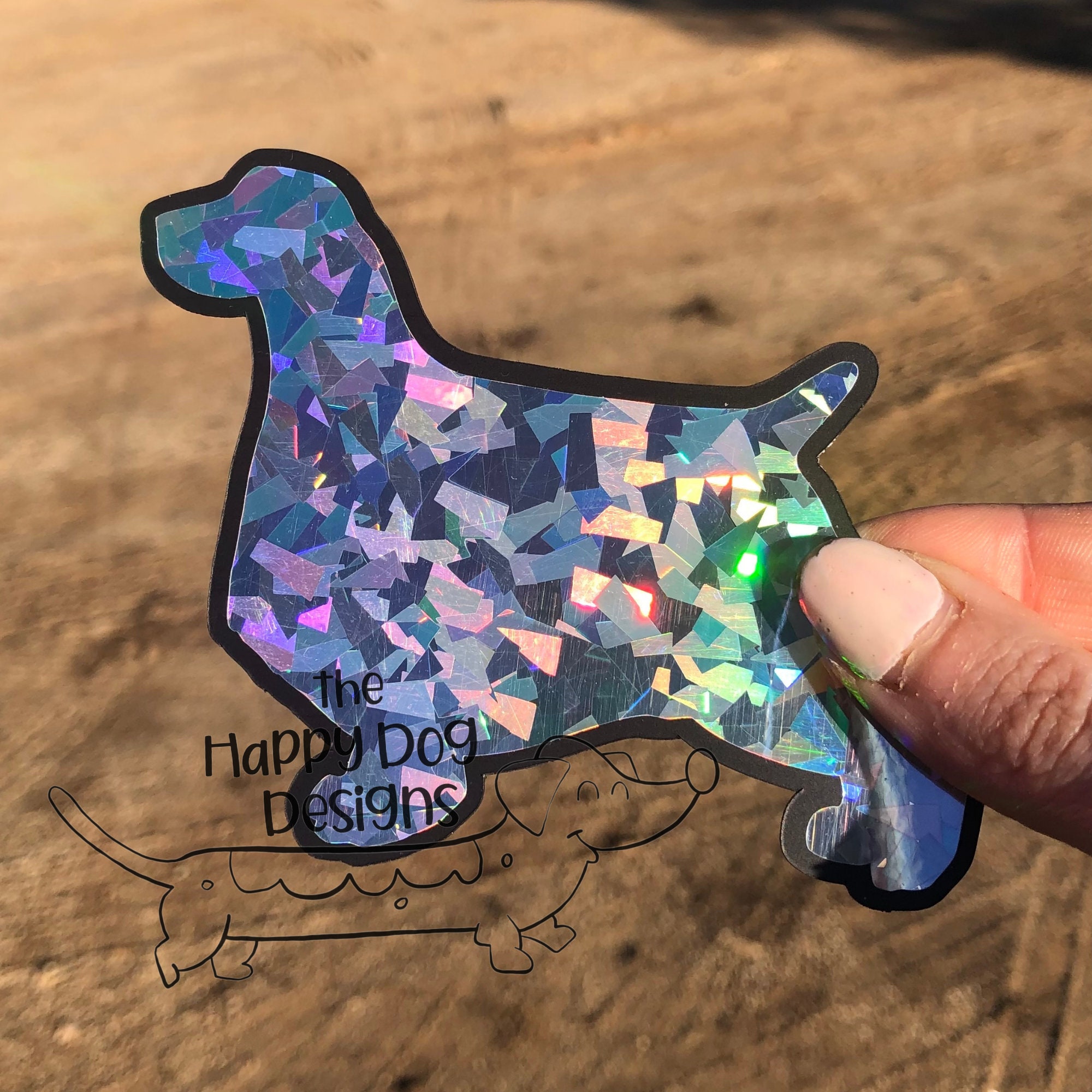 CUSTOM Dog Breed Magnet Holographic Dog Magnets - Etsy