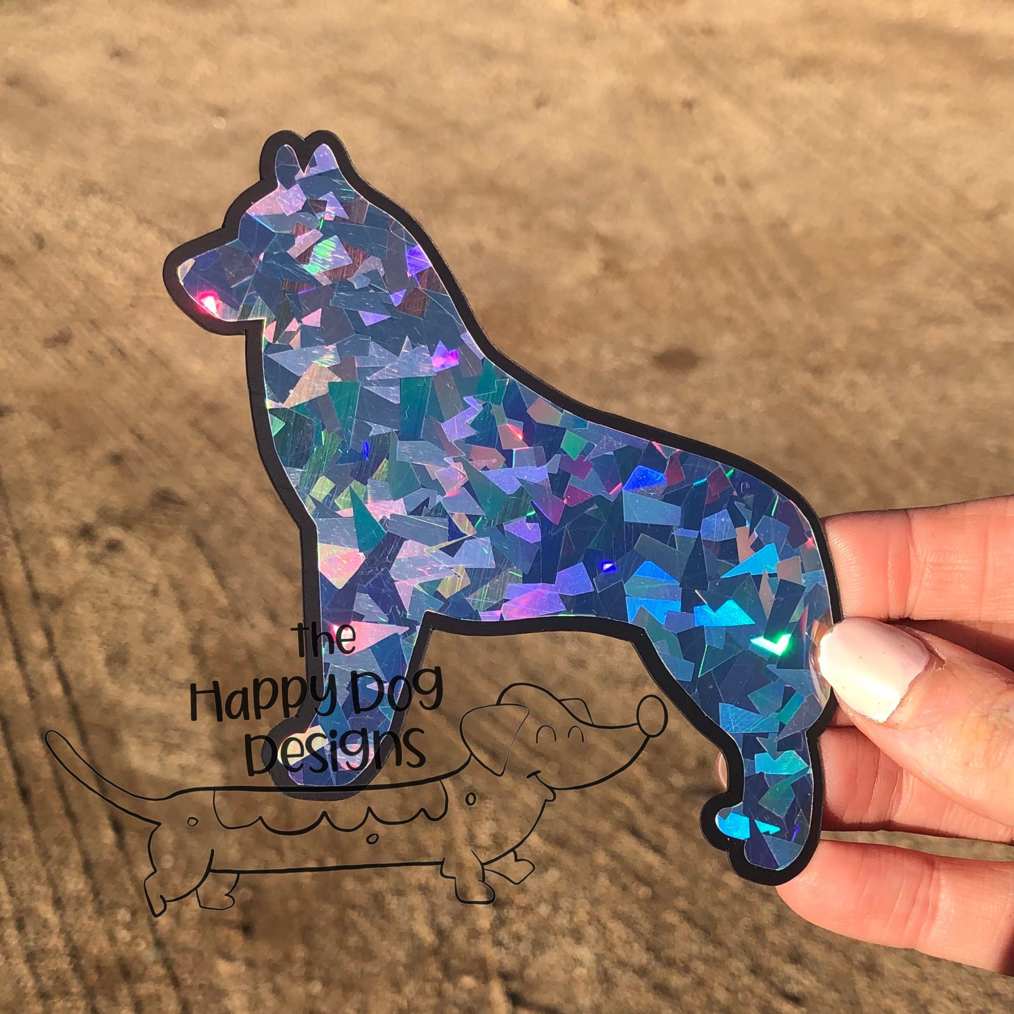 CUSTOM Dog Breed Magnet Holographic Dog Magnets - Etsy