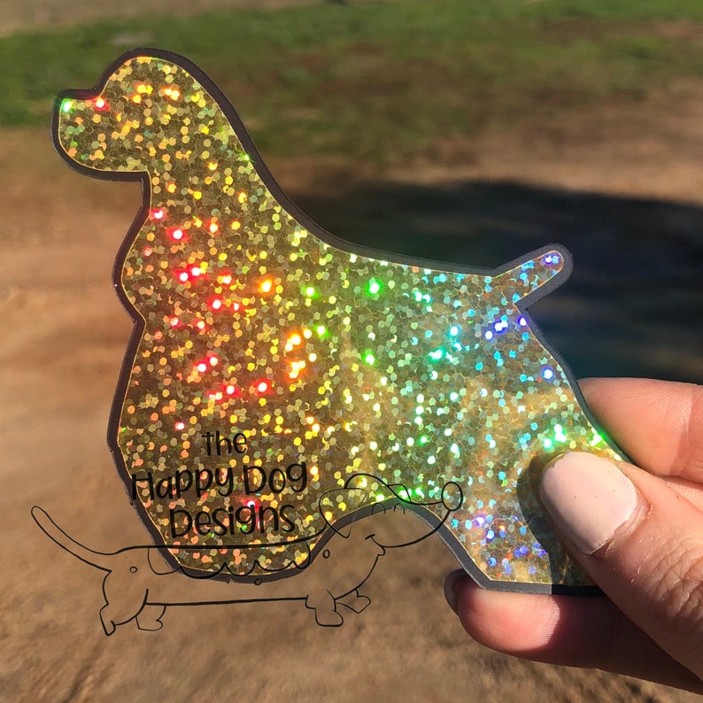CUSTOM Dog Breed Magnet Holographic Dog Magnets - Etsy