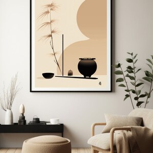 Set of 3 Minimal Japandi Art Prints | Wabi Sabi Home Decor | Minimalist ...