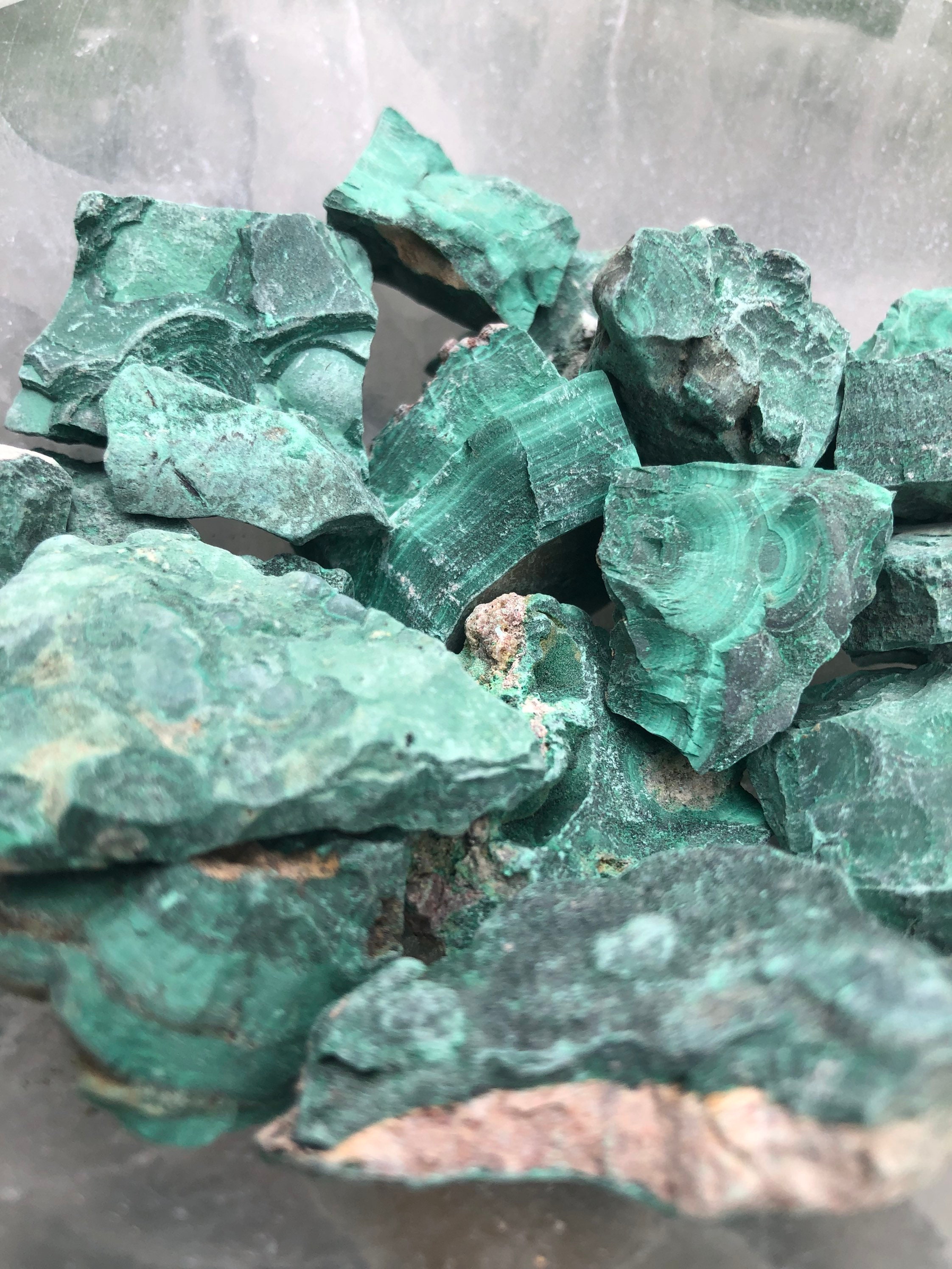 Raw Malachite Pieces Different Sizes Available - Etsy