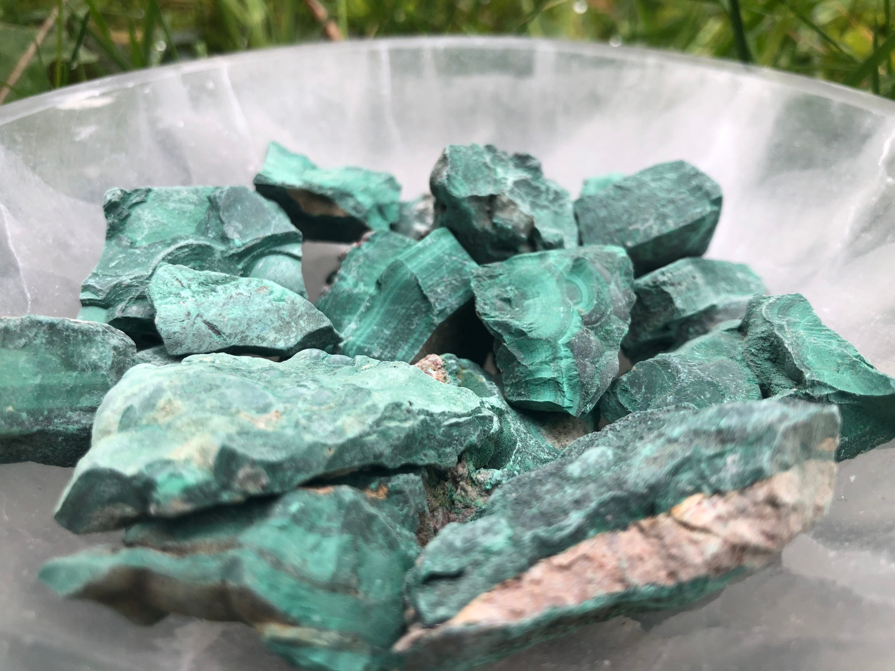 Raw Malachite Pieces Different Sizes Available - Etsy
