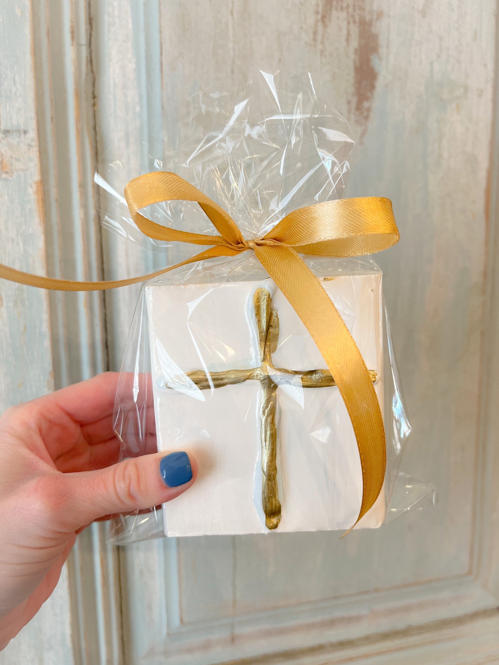 4x4 Hand Painted Cross Resin Art on Wood Mixed Media Art - Etsy