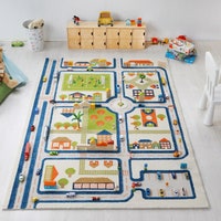 Kid City Map Traffic Rug, City Road Children Friendly Carpet, Traffic ...