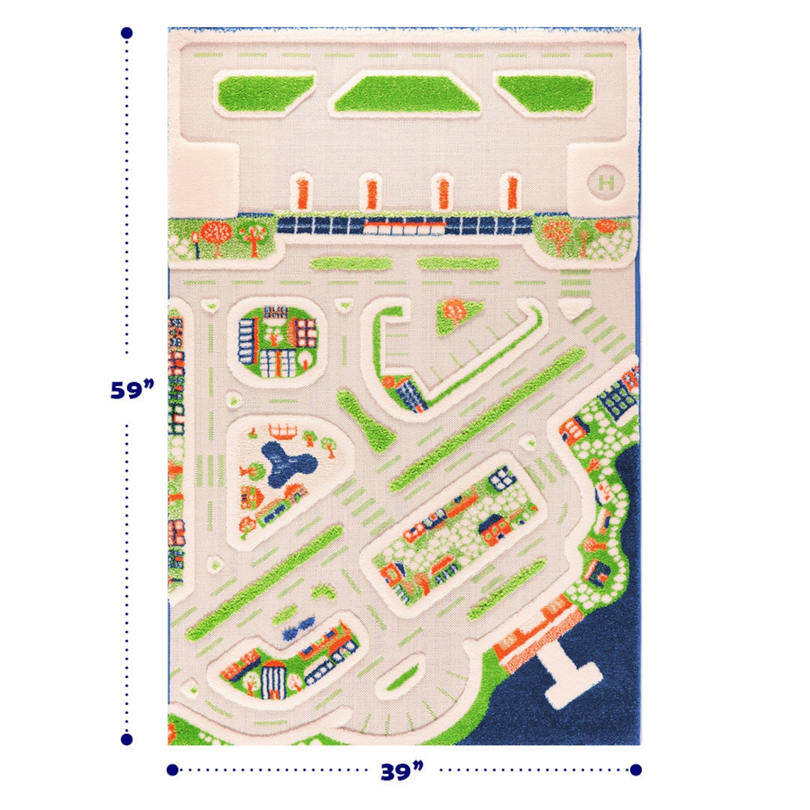 IVI 3D Mini City Nursery Toddler & Kids Montessori Play Mat - Etsy ...