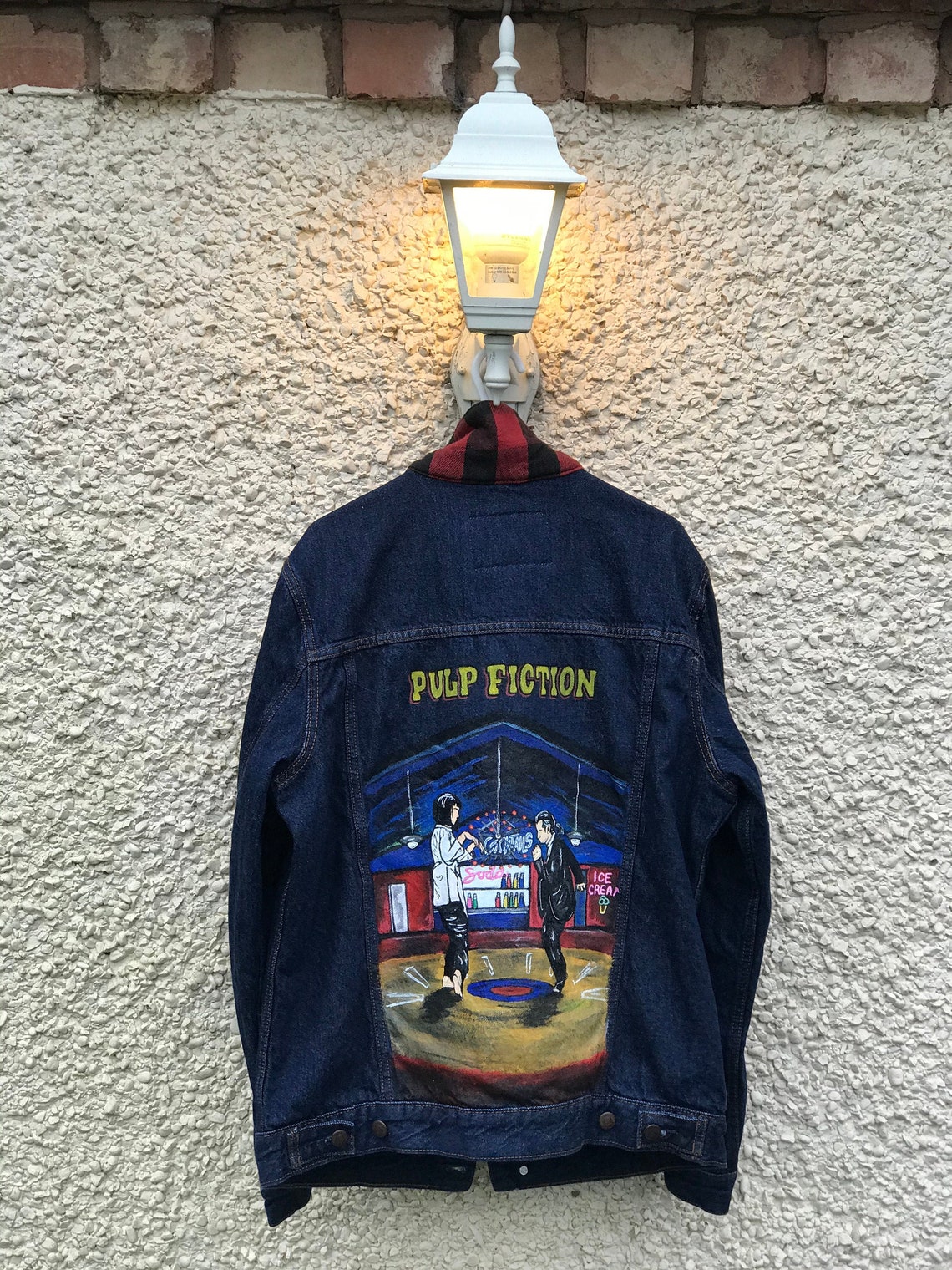 Pulp Fiction Hand Painted Jacket - Etsy