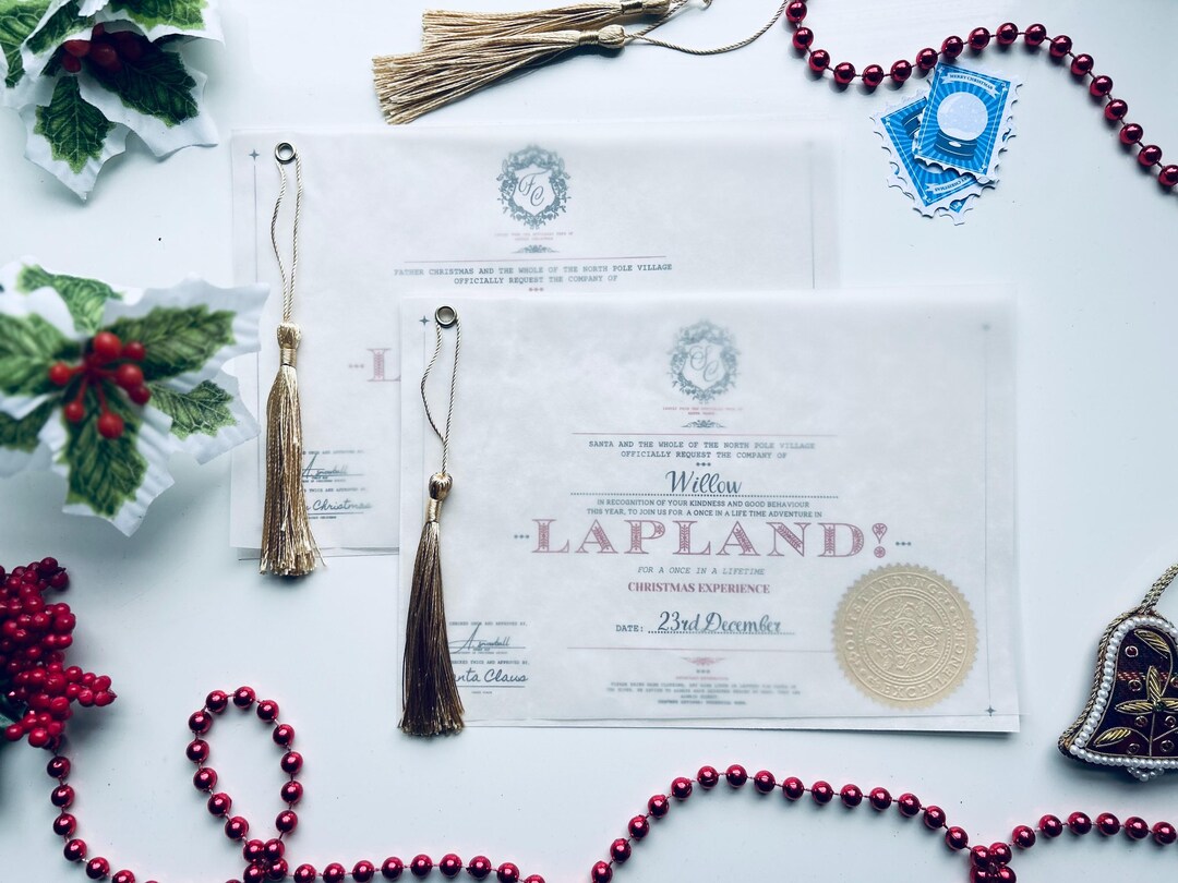 DIGITAL DOWNLOAD Magical Visit to Lapland, Santa Father Christmas ...