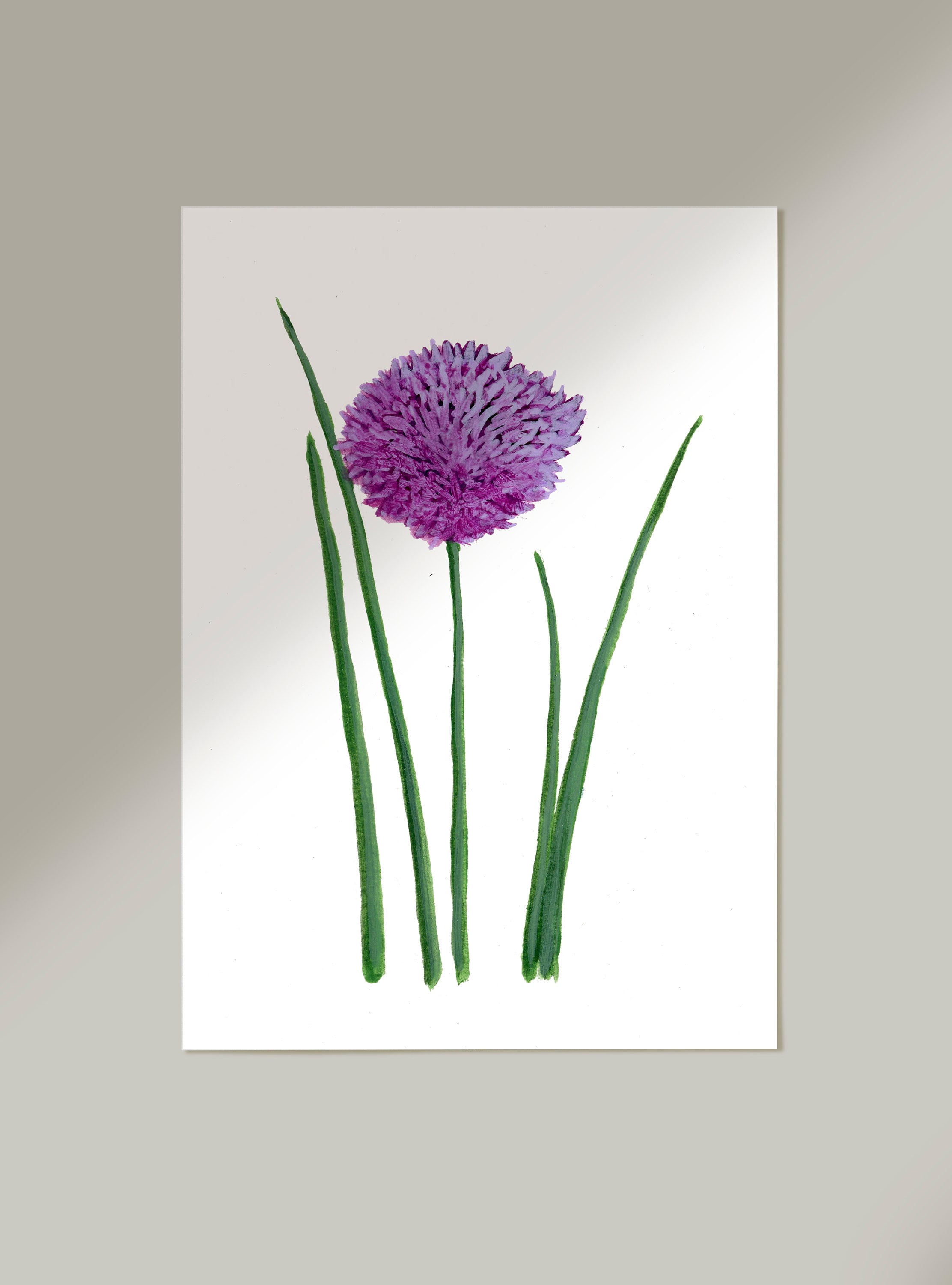 Chives Botanical Painting - Etsy