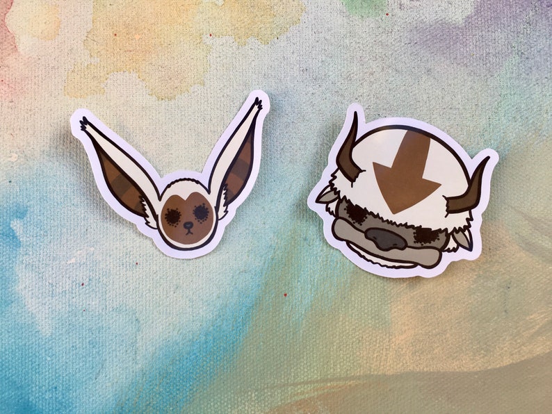 Team Avatar Sticker Pack Aang Katara Sokka Toph Zuko Appa Momo - Etsy