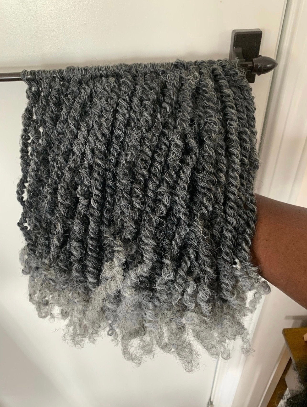 Hand Twisted Crochet Twists in T-gray - Etsy