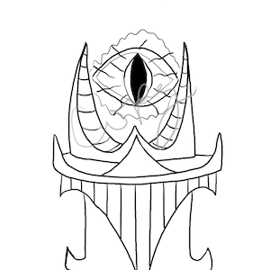 Printable Eye of Sauron Coloring Page LOTR Coloring Pages for Kids and ...