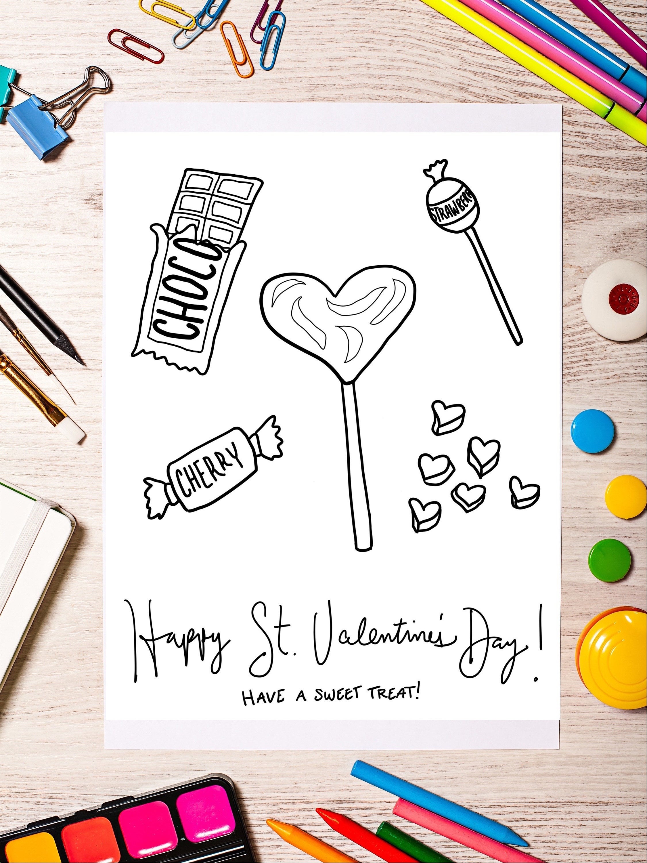 Kids Valentine's Day Coloring Pages, Printable | Coloring Pages for ...