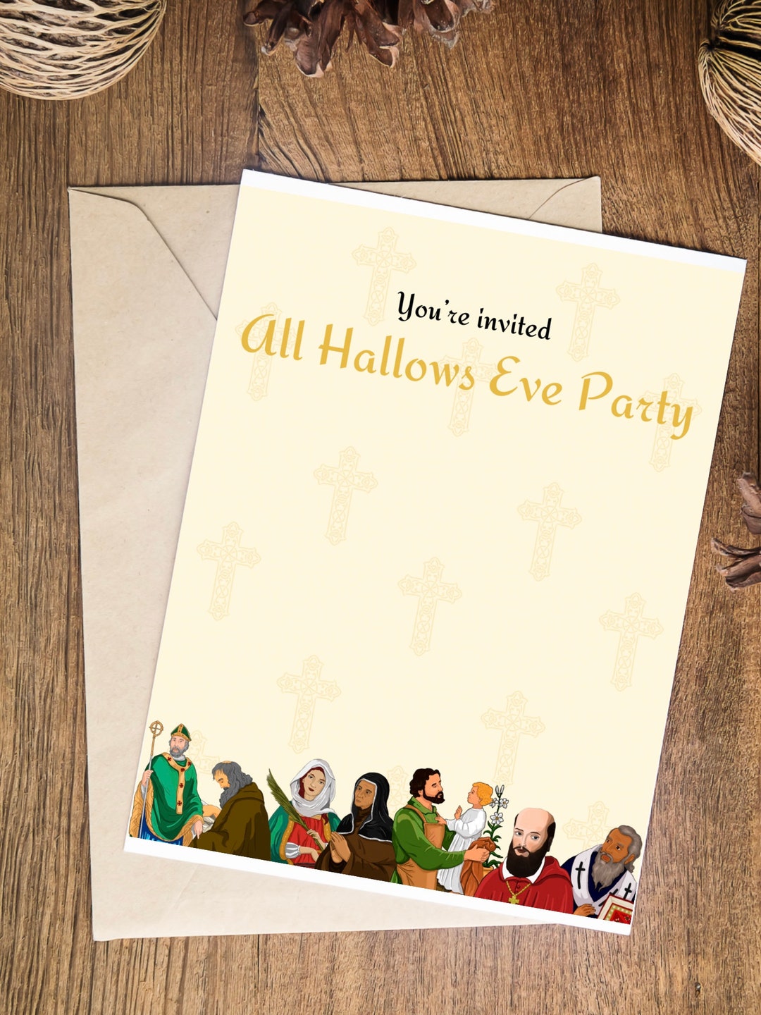 All Hallows’ Eve Party Invitation | All Saints Day Party Invitation ...