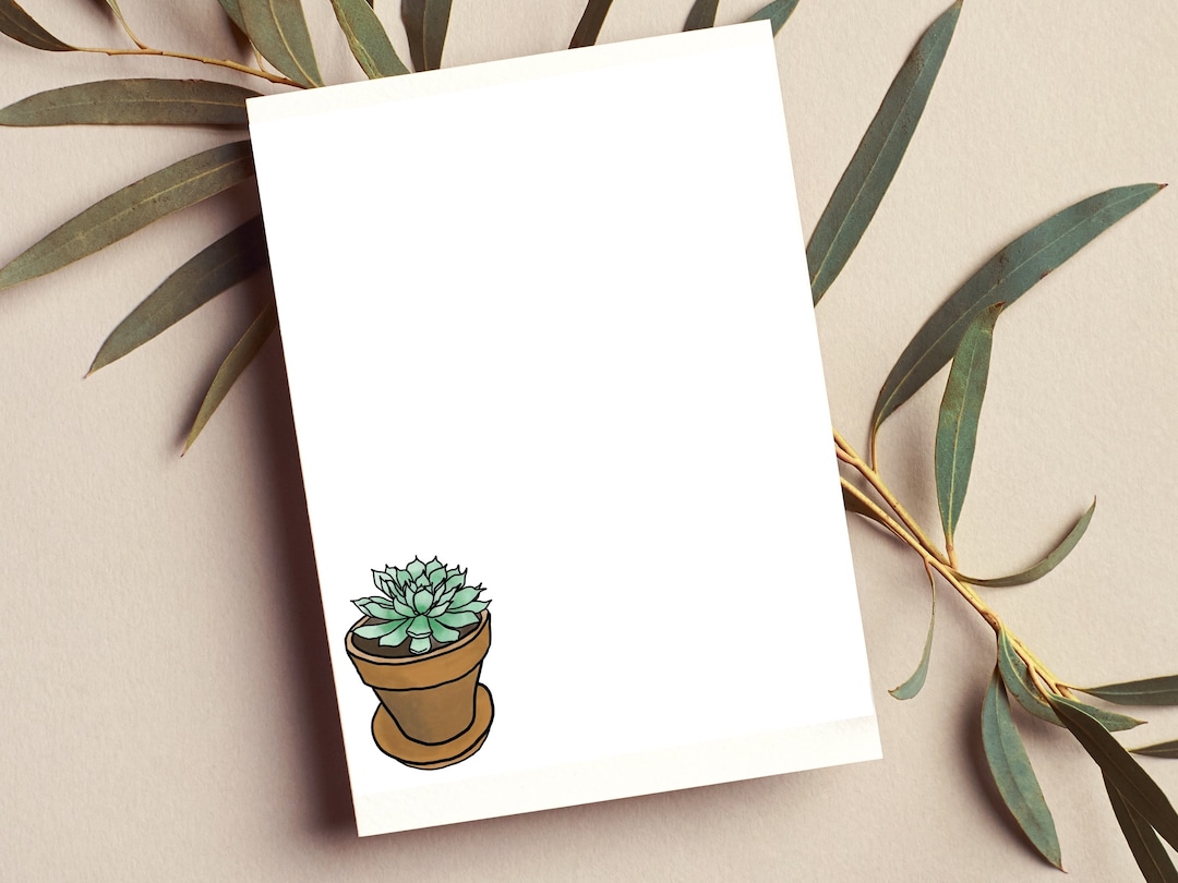 Printable Watercolor Succulent Card | All Occasions Card | Cute ...