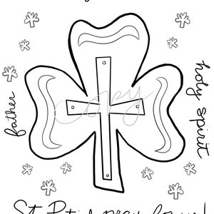 Printable St. Patrick's Coloring Page for Kids, Classrooms, School ...