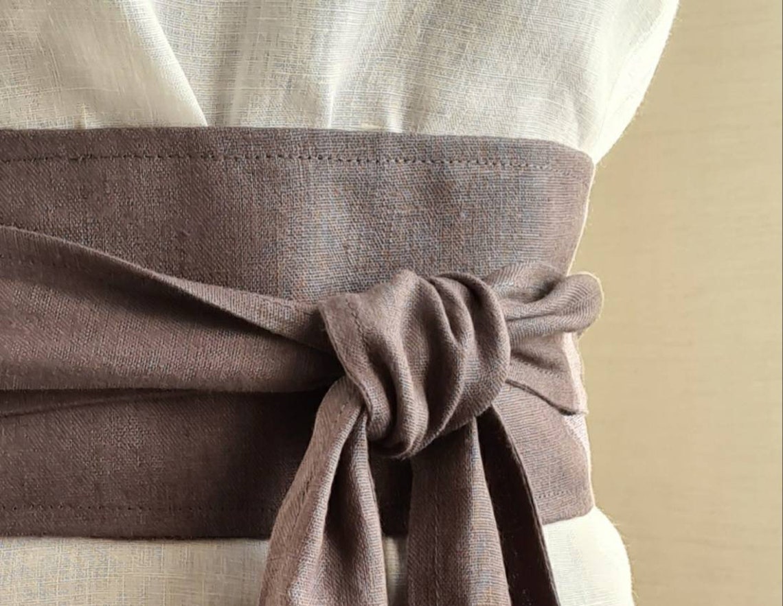 Obi Style Wrap Belt/ Linen Belt/ Wrap Belt/ Wide Belt / Japan - Etsy