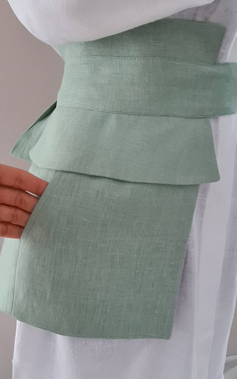 Obi Style Belt/ Wrapp Belt/ Unique Belt/ Belt With Pockets/obi Style ...