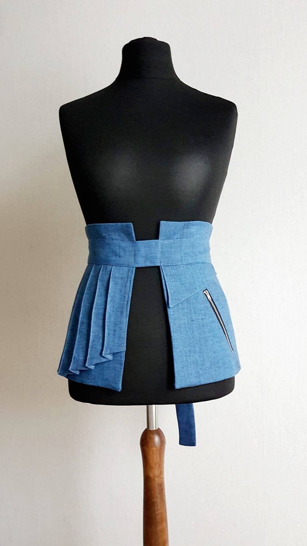 Obi Style Belt/ Wrapp Belt/ Unique Belt With Pockets/obi Style | Etsy