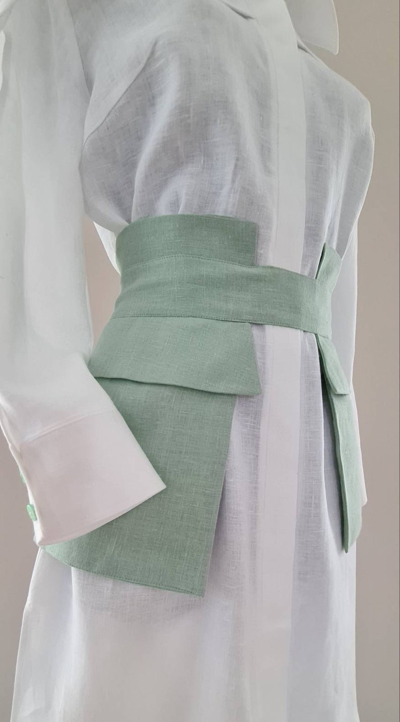 Obi Style Belt/ Wrapp Belt/ Unique Belt/ Belt With Pockets/obi Style ...