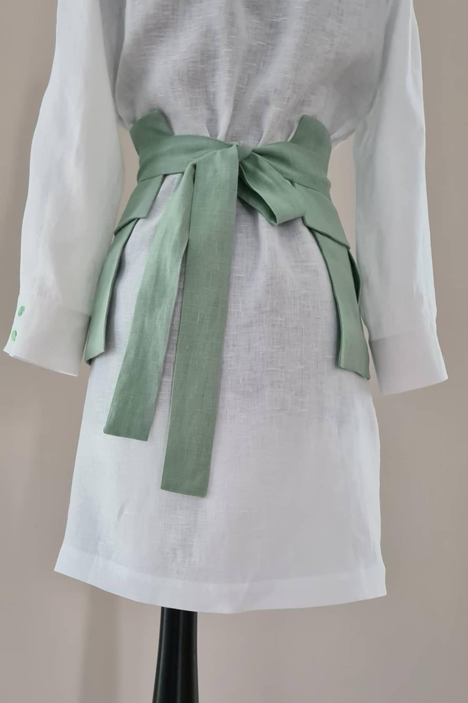 Basque Linen Skirt/ Basque Skirt Belt/ Wrapp Belt With Pockets/ Leinen ...