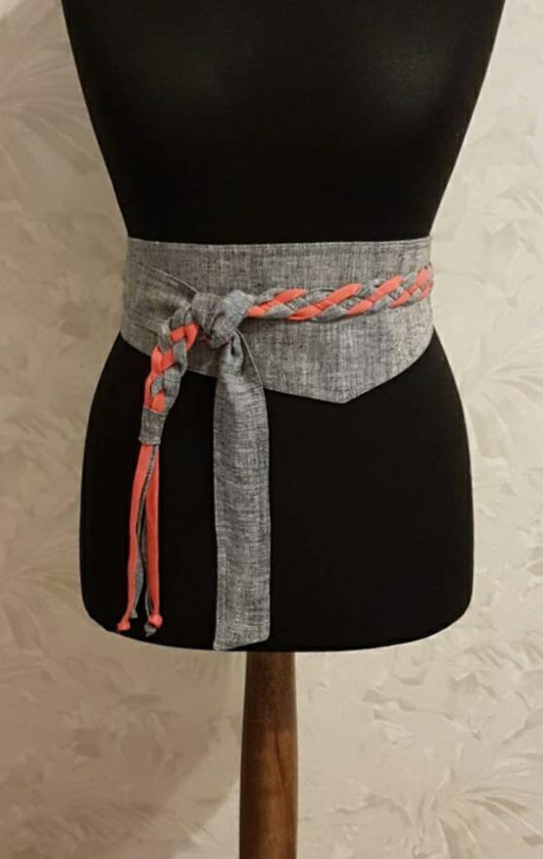 Obi Style Wrap Belt/ Linen Belt/ Wrap Belt/ Wide Belt / Japanese Style ...