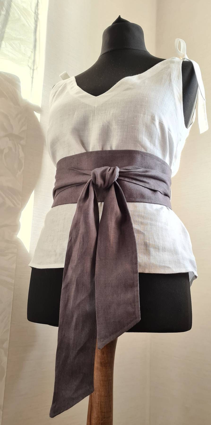 Obi Style Wrap Belt/ Linen Belt/ Wrap Belt/ Wide Belt / Japan - Etsy