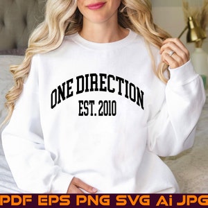 One Direction SVG Instant Digital Download - Etsy