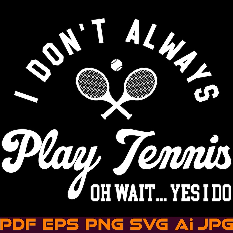 Funny Tennis Svgs - Etsy