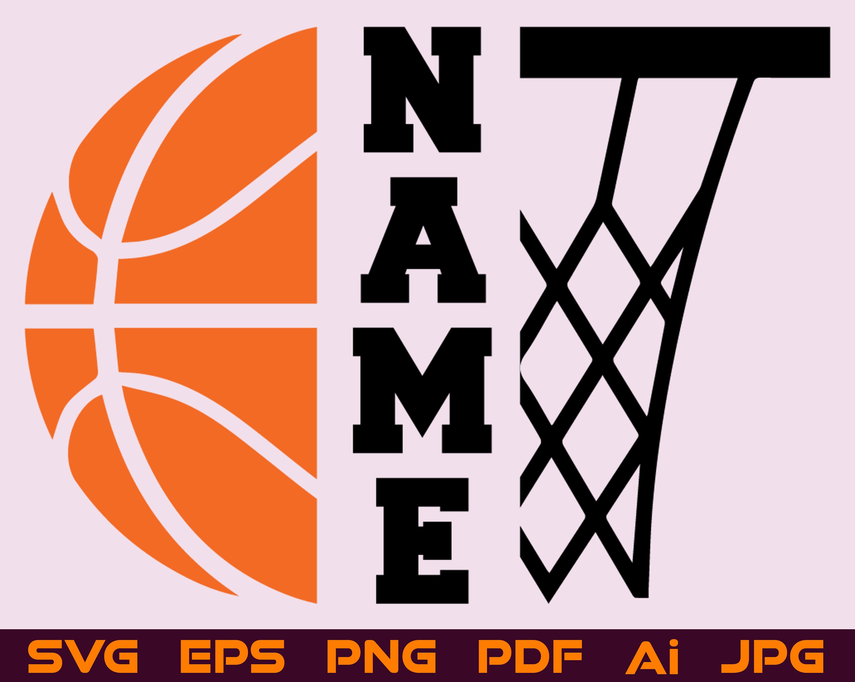 Custom Basketball Name SVG Personalized Name Shirts - Etsy