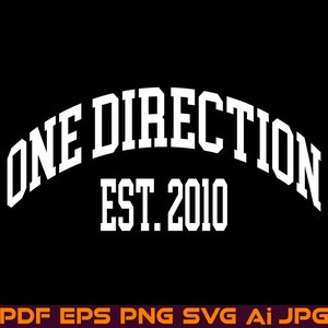 One Direction SVG Instant Digital Download - Etsy