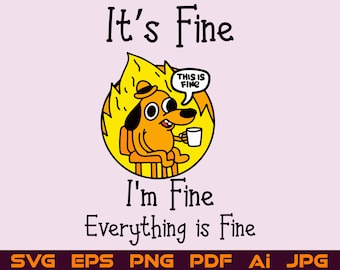 I'm Fine PNG ,it's Fine , Everything is Fine PNG , Funny Cat ...