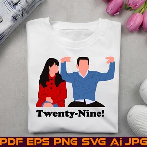 Schmidt 29 New Girl Twenty Nine Birthday SVG PNG Instant Digital ...