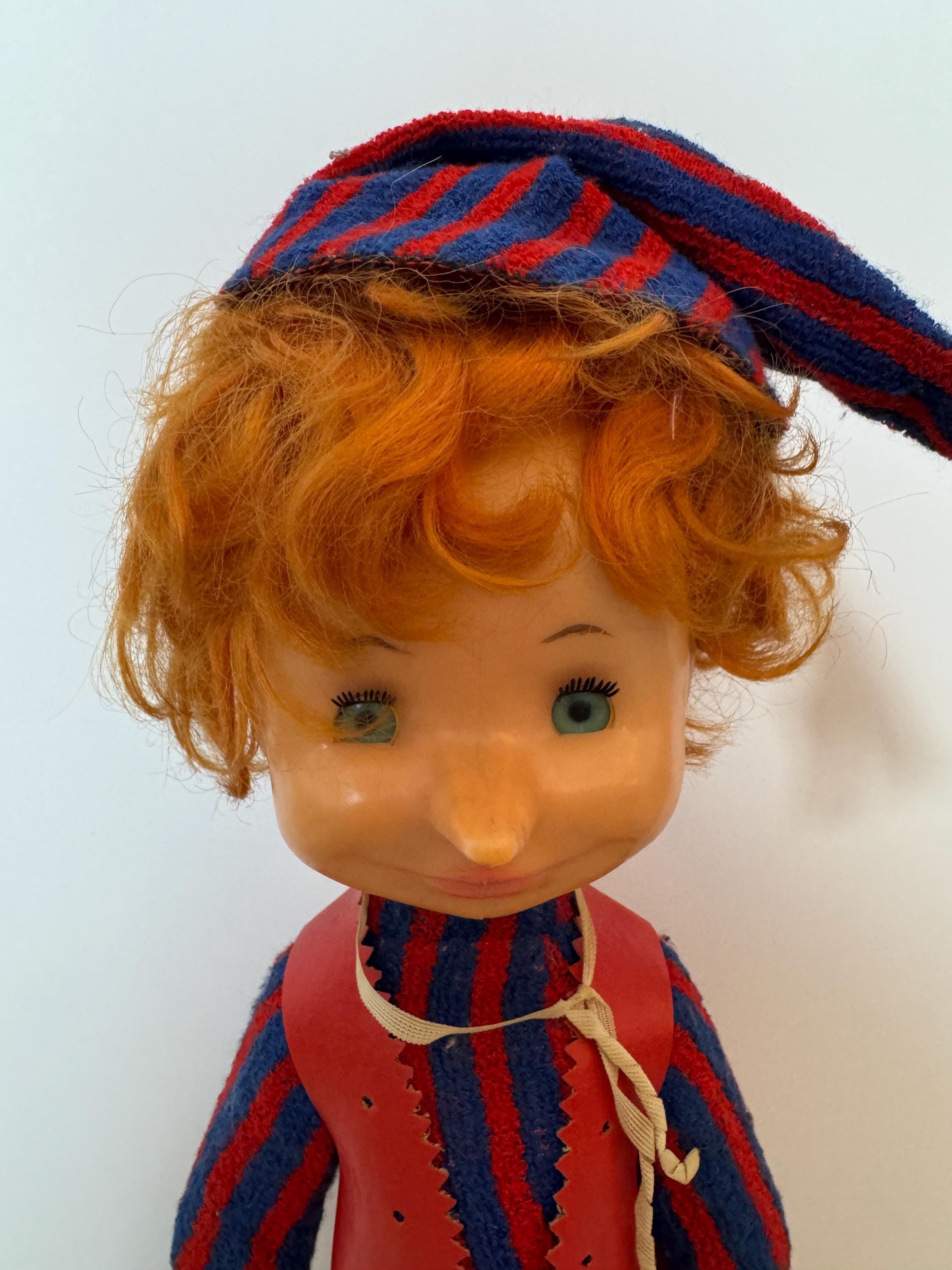 Pinocchio Buratino Soviet Doll, Pinocchio Vintage Toy on Joints, Made ...