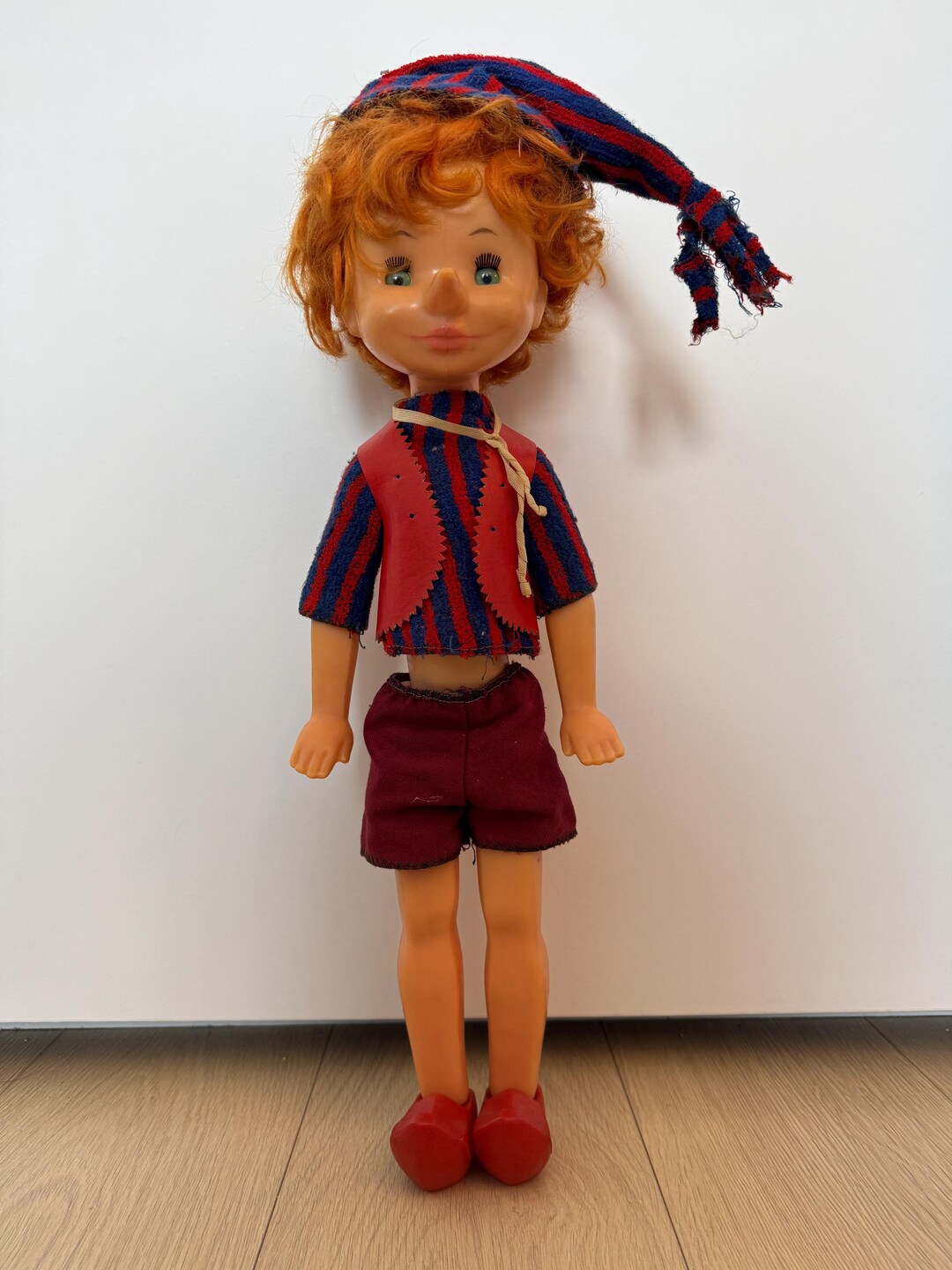 Pinocchio Buratino Soviet Doll, Pinocchio Vintage Toy on Joints, Made ...