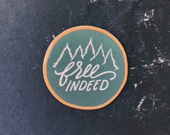 Free Indeed Sticker - Etsy